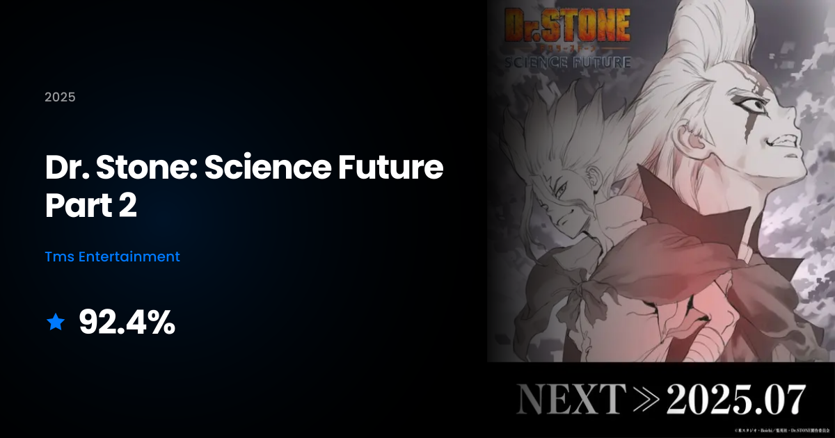 Dr. Stone: Science Future Part 2 × NaszeAnime.pl