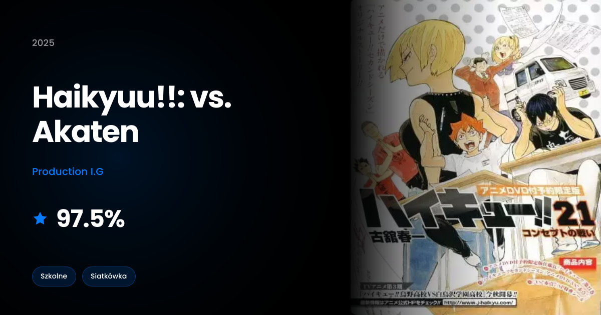 Haikyuu!!: vs. Akaten × NaszeAnime.pl