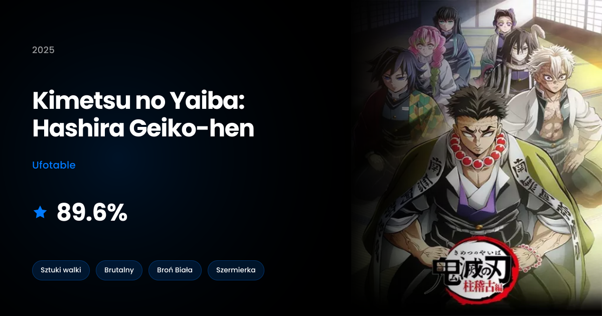 Kimetsu no Yaiba: Hashira Geiko-hen × NaszeAnime.pl