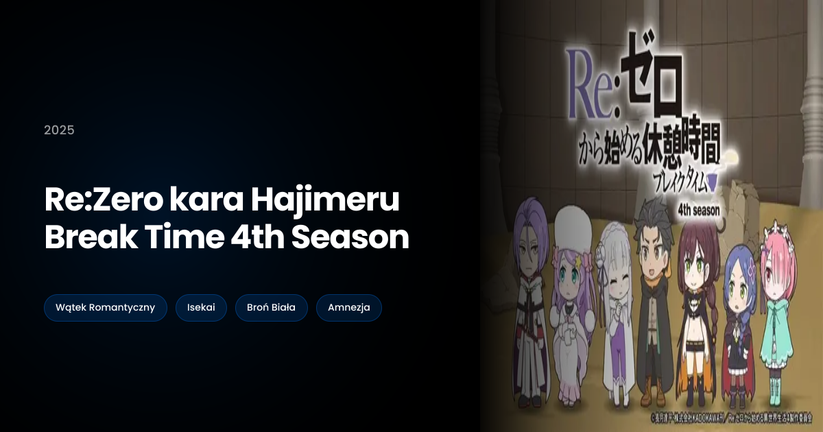Re:Zero kara Hajimeru Break Time 4th Season × NaszeAnime.pl