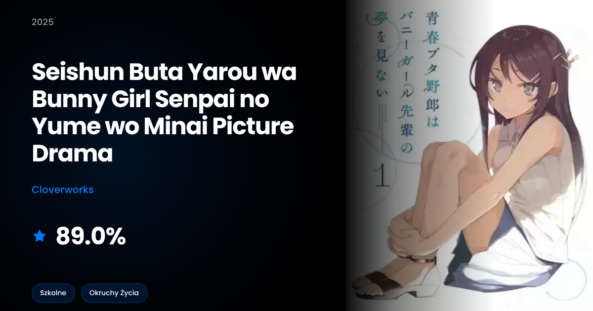 Seishun Buta Yarou wa Bunny Girl Senpai no Yume wo Minai Picture Drama ...