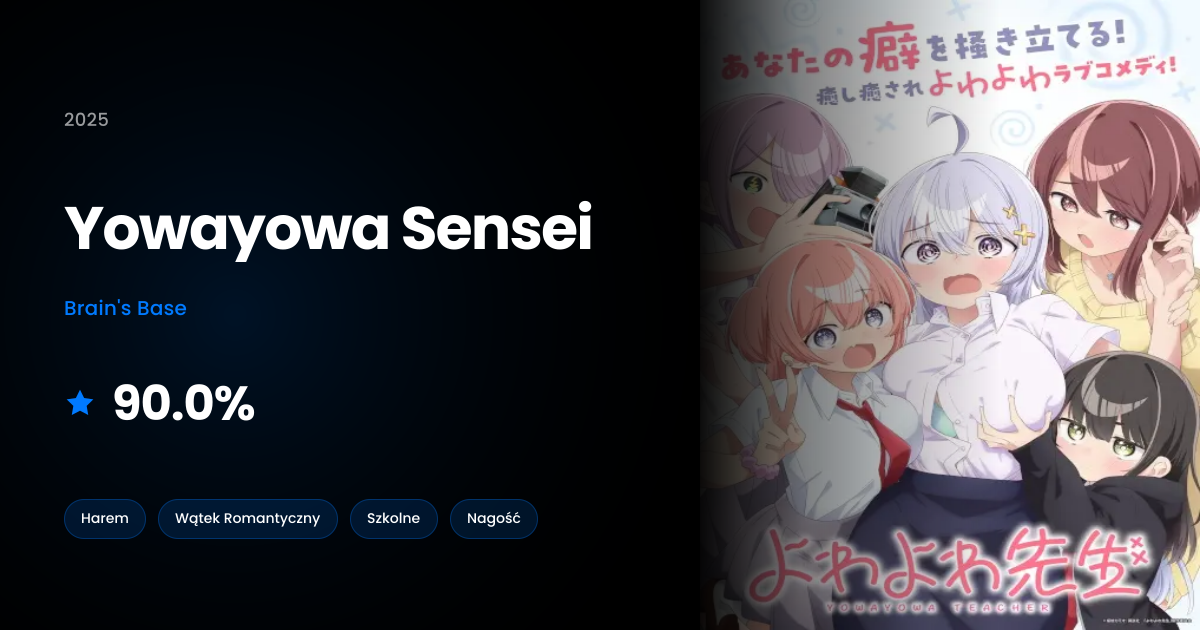 Yowayowa Sensei × NaszeAnime.pl